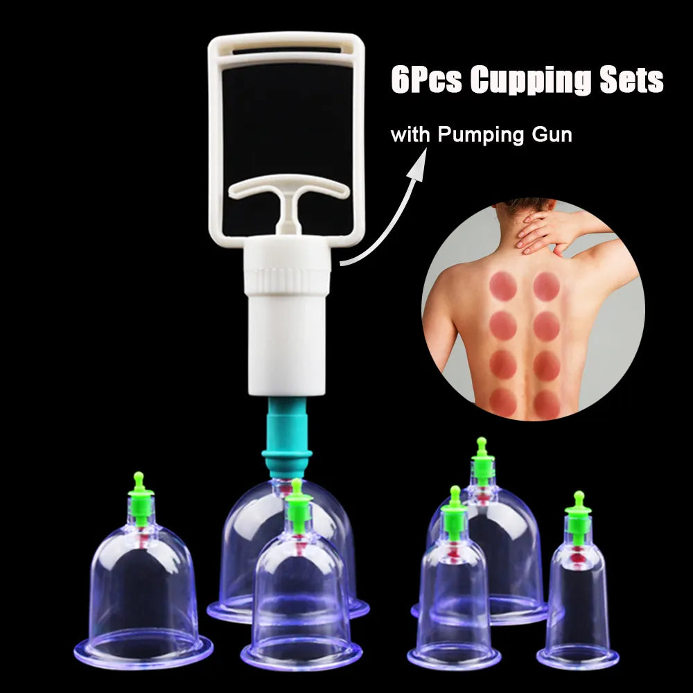 MERALL Vacuum Therapy Cupping Set - 6 Pieces with Pump – Medi Cupping ...